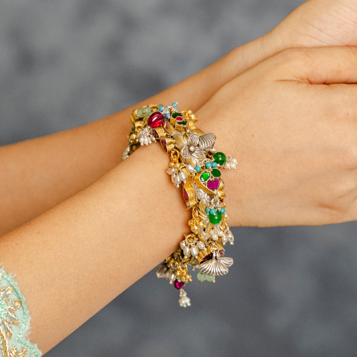 Classic EBN Charm Kada | Sterling Silver Bracelets – EBN Jewelry